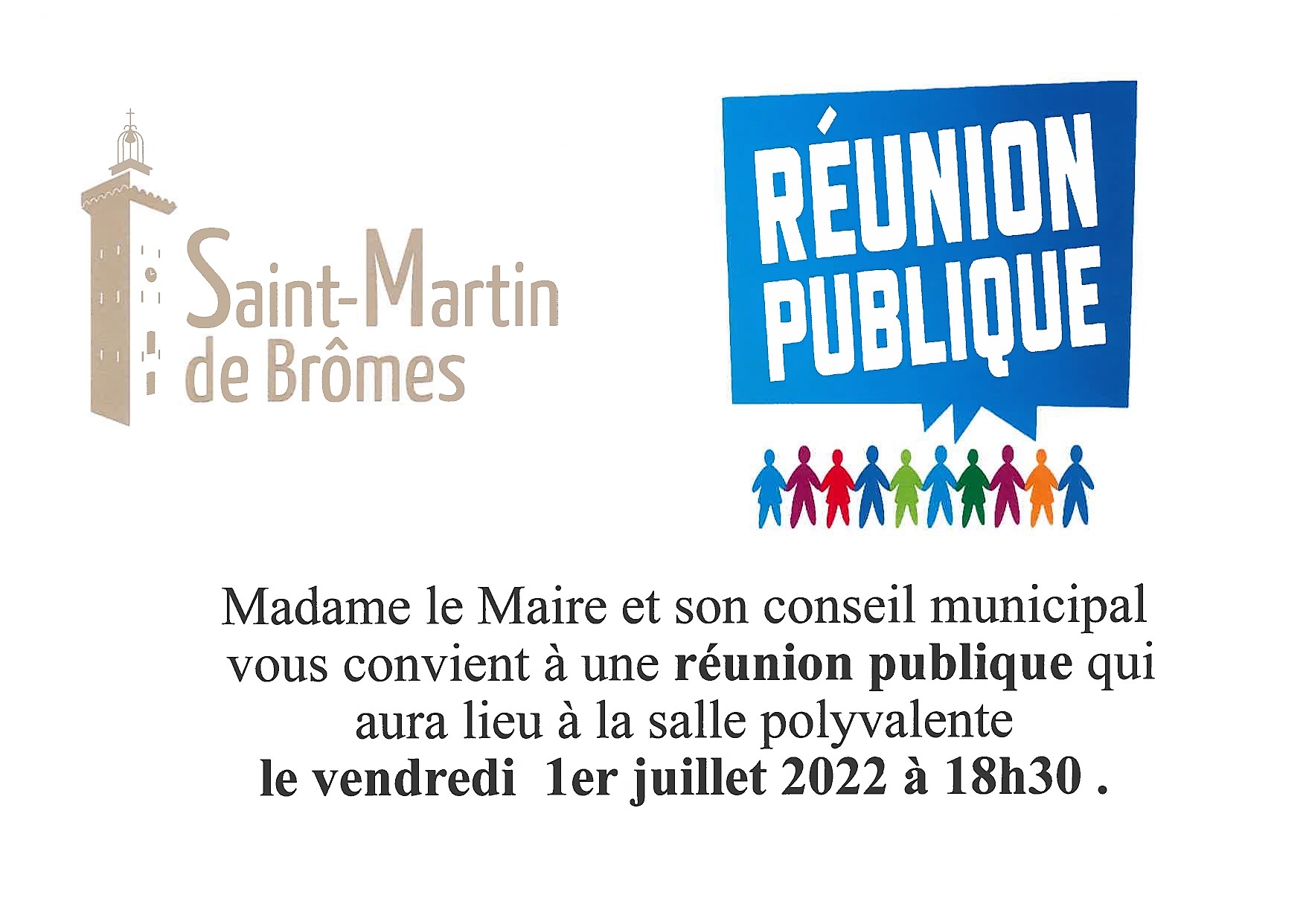 1er juillet; réunion publique de l'équipe municipale | Mairie de Saint ...