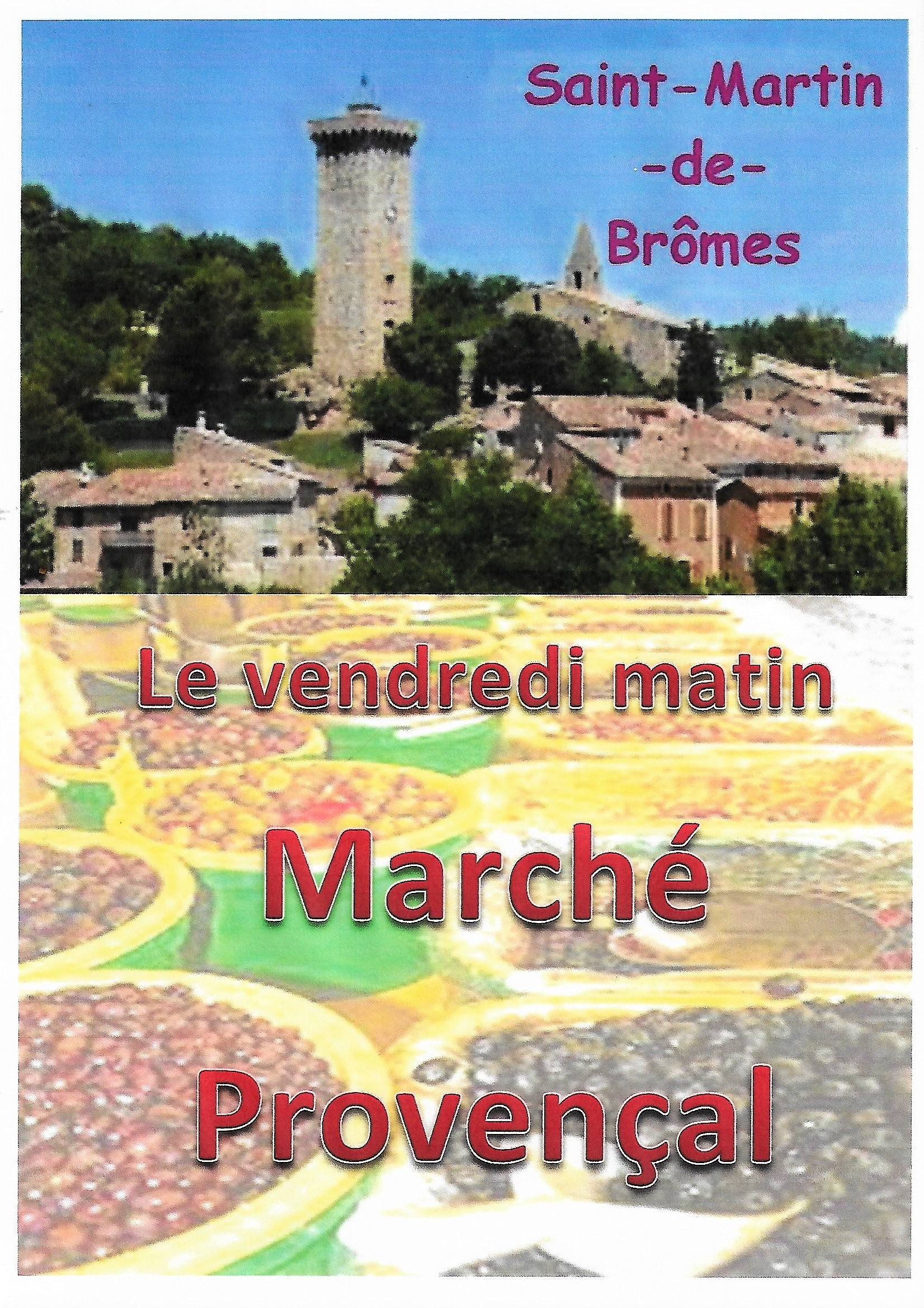Reprise du petit marché du vendredi matin à compter du 7 juillet ...